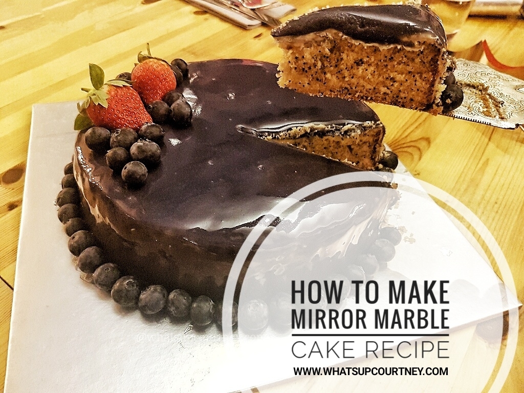 How to make a mirror marble glaze cake icing recipe