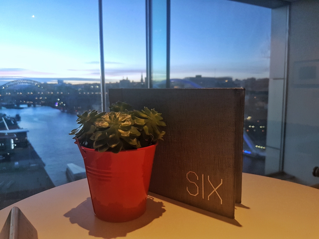 Afternoon tea at Six restaurant in Baltic in Newcastle Upon Tyne